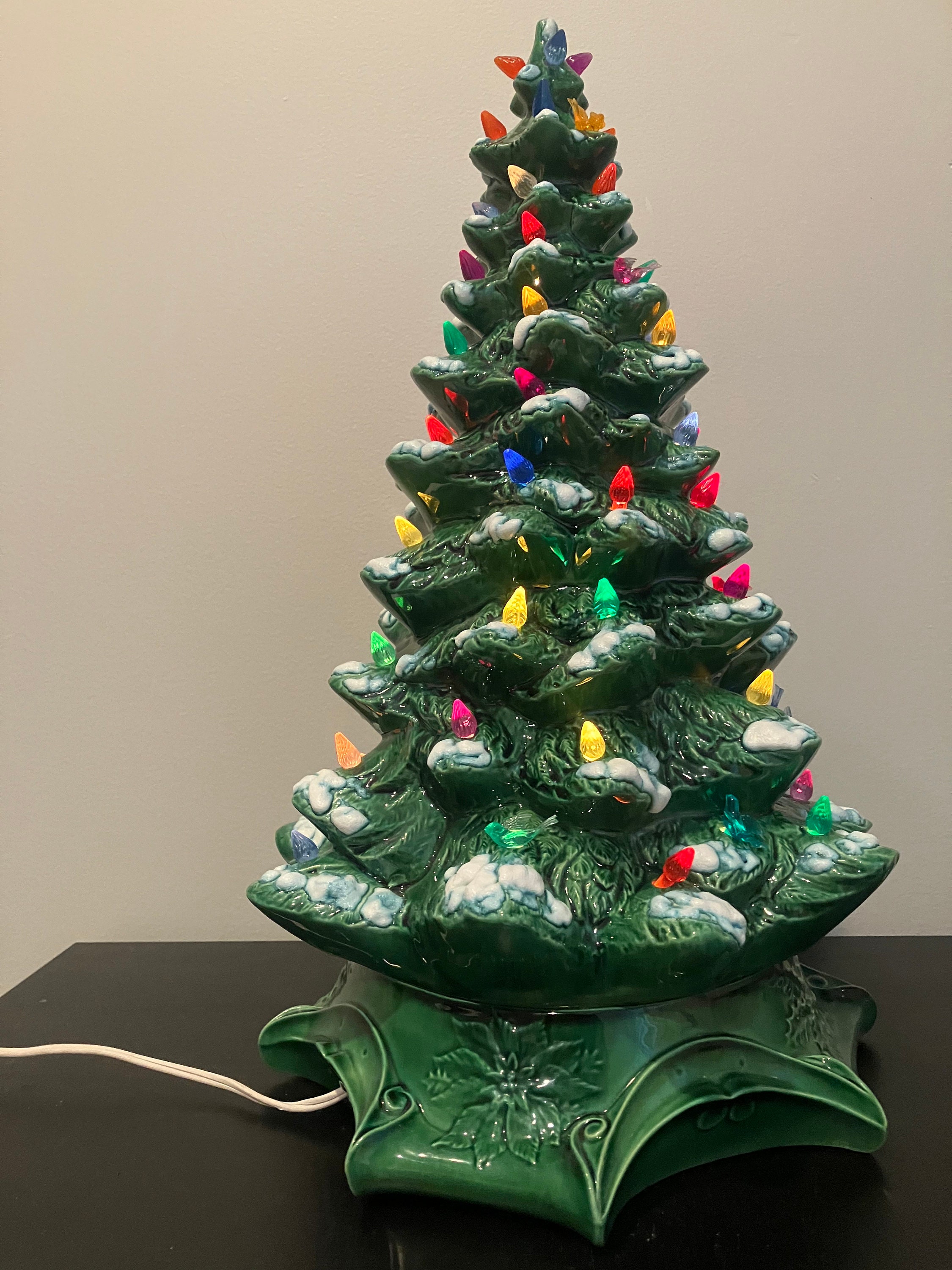 20 Inch Tall Ceramic Tree-vintage-nice Large Base-beautiful - Etsy