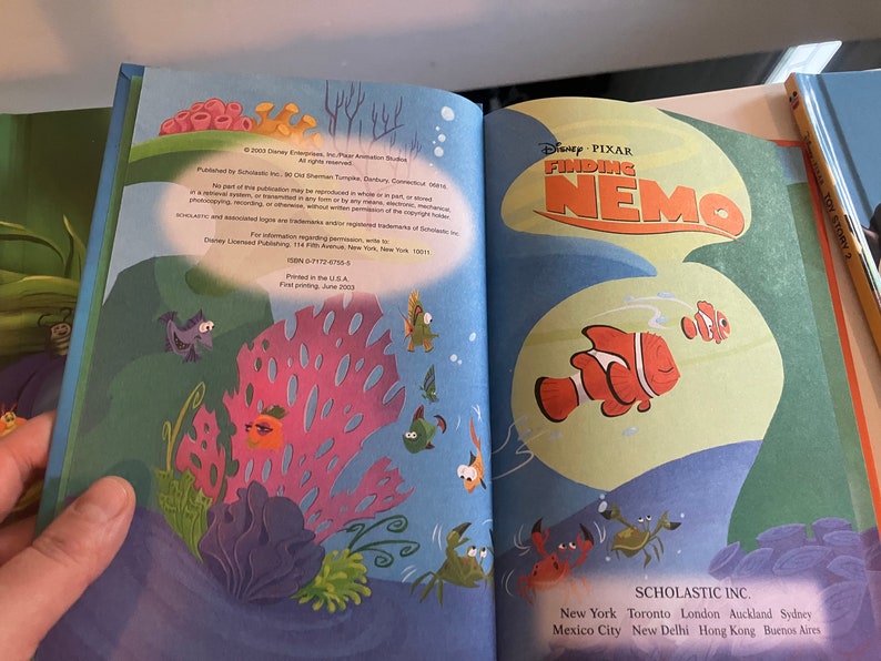Vintage Disney Pixar Books-toy Story 2-finding Nemo-a Bugs Life-set of ...