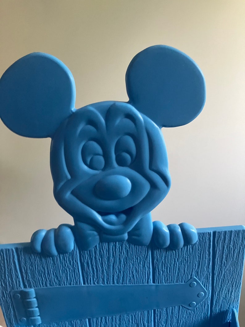 Vintage-mickey Mouse Bookshelf-book End-disney Book Storage-blue ...