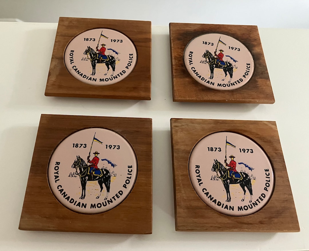 VINTAGE-RCMP, 1873-1973, 100 Year Old Celebration-wood and Metal ...
