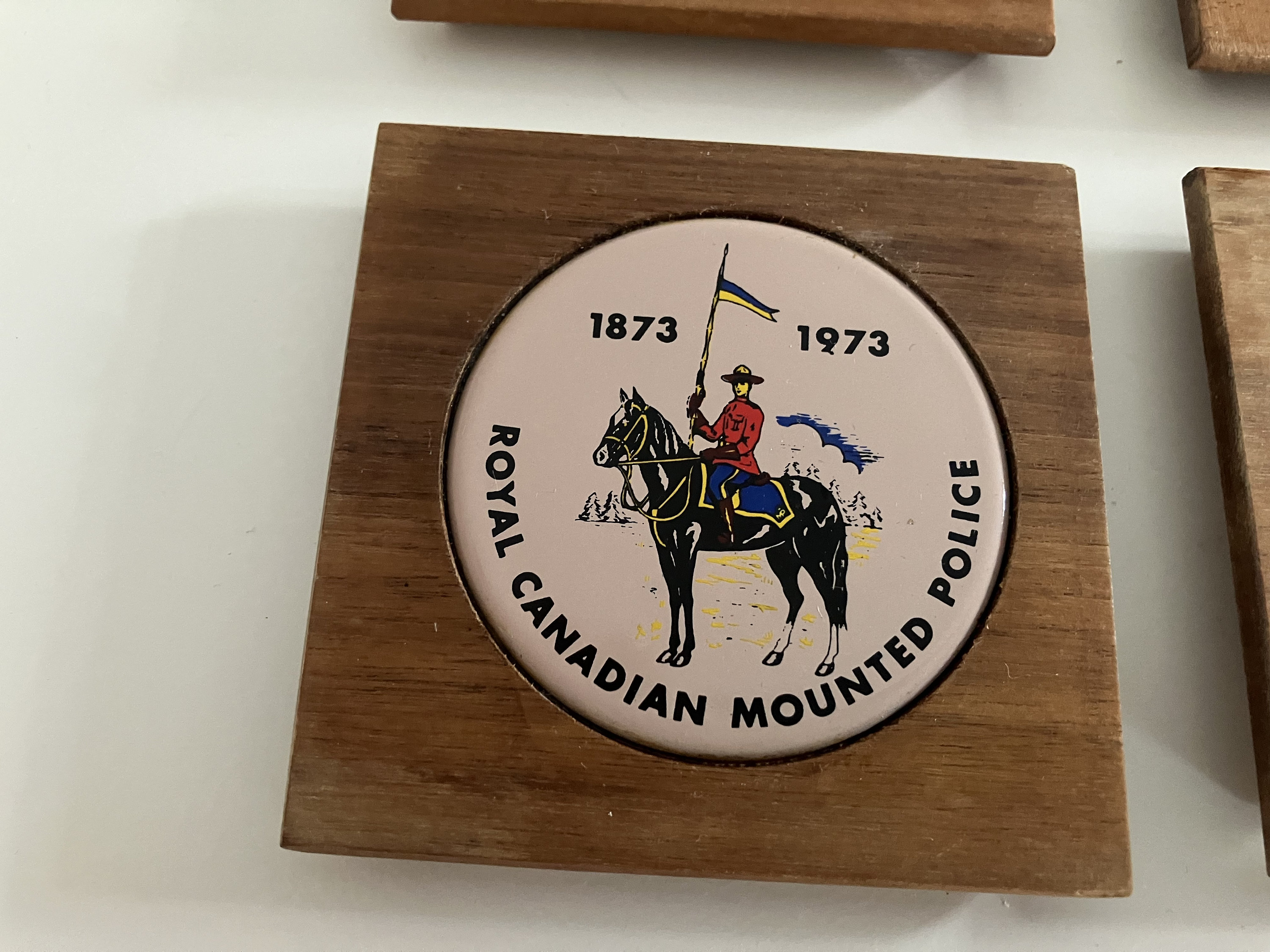 VINTAGE-RCMP, 1873-1973, 100 Year Old Celebration-wood and Metal ...