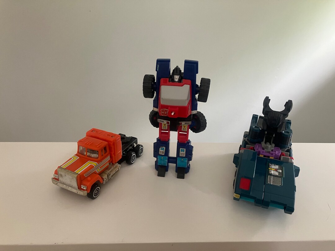 Vintage Transformers-set of 3-80’s-go Bots-auto Bots-machines-cars ...