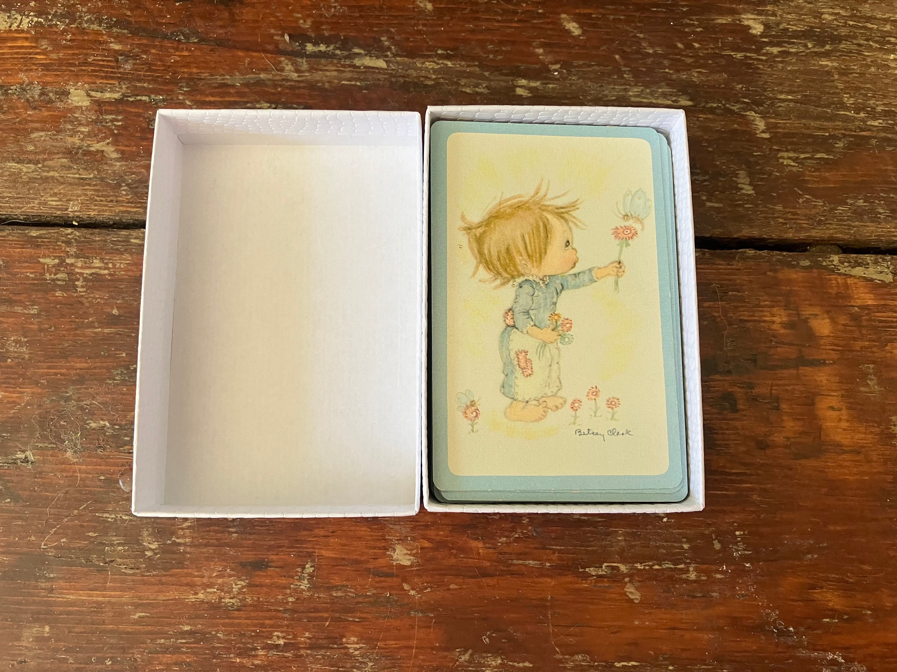 Betsy Clark-1970s-playing Cards-complete Set-in Gift Box-christmas Gift ...
