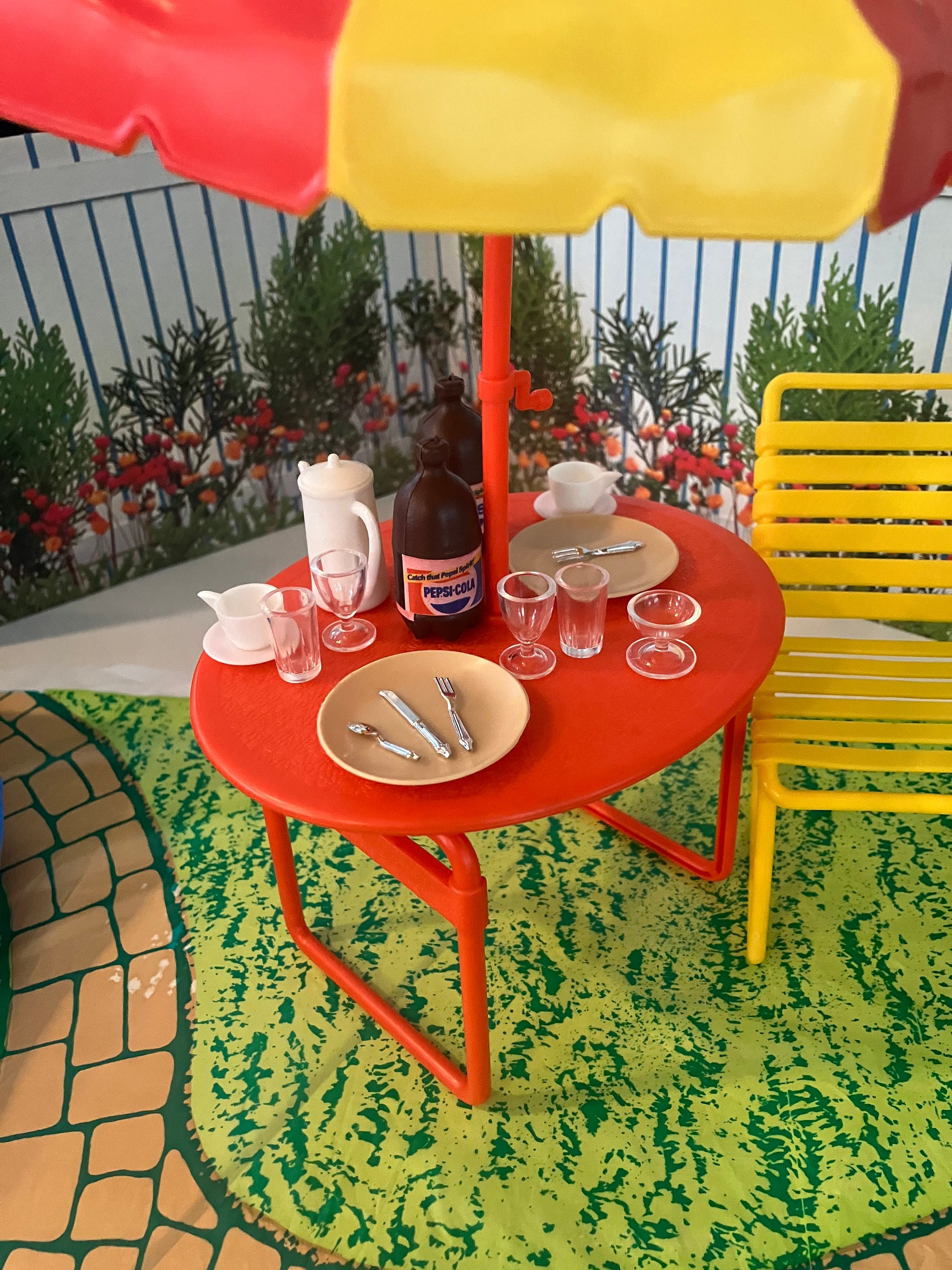 1984 Fashion Doll Backyard Pool Set-barbie Pool-barbie Accessories 80s ...