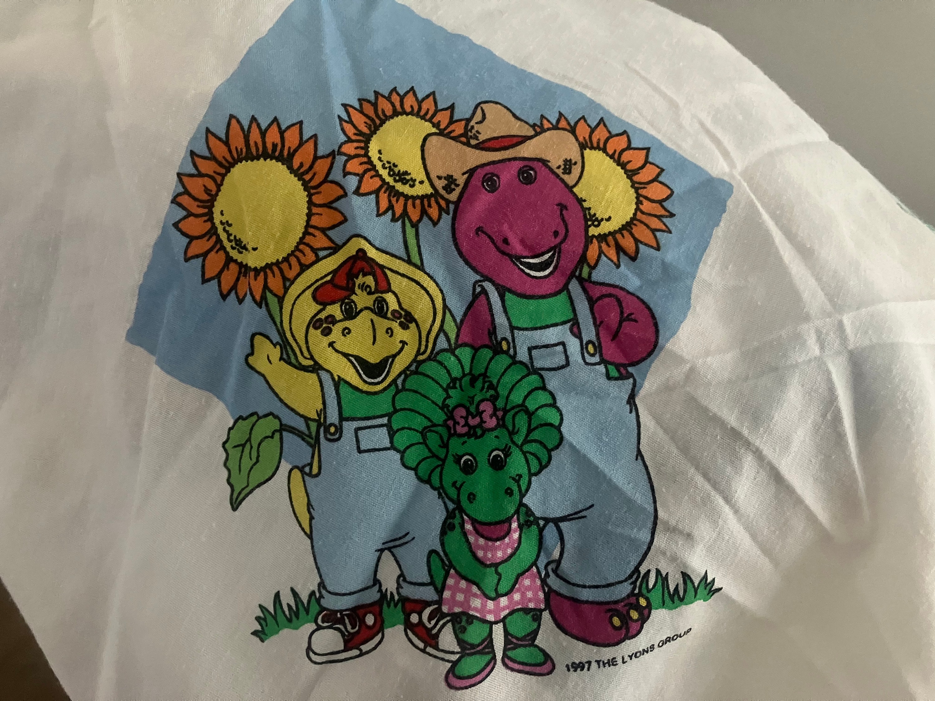 Vintage-barney and Friends-fitted-sheet-single- - Etsy