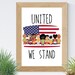 American Pride Classroom Poster "united We Stand" Diverse and Inclusive ...