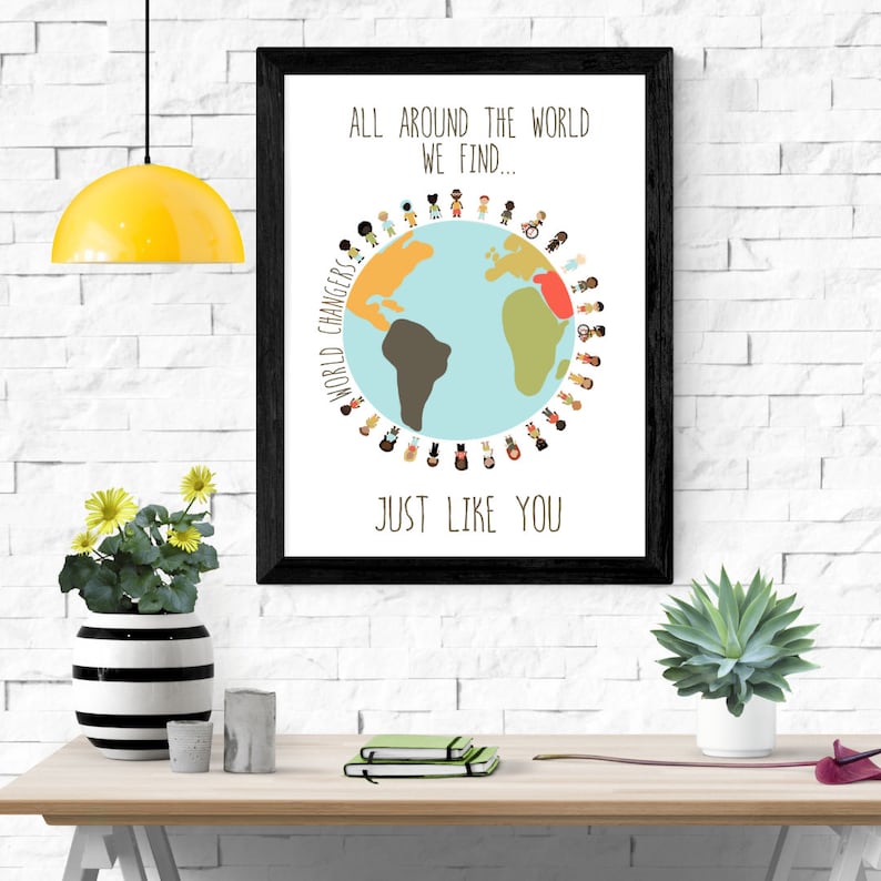 World Changers - Diverse and Inclusive Poster for Classrooms, Playrooms ...