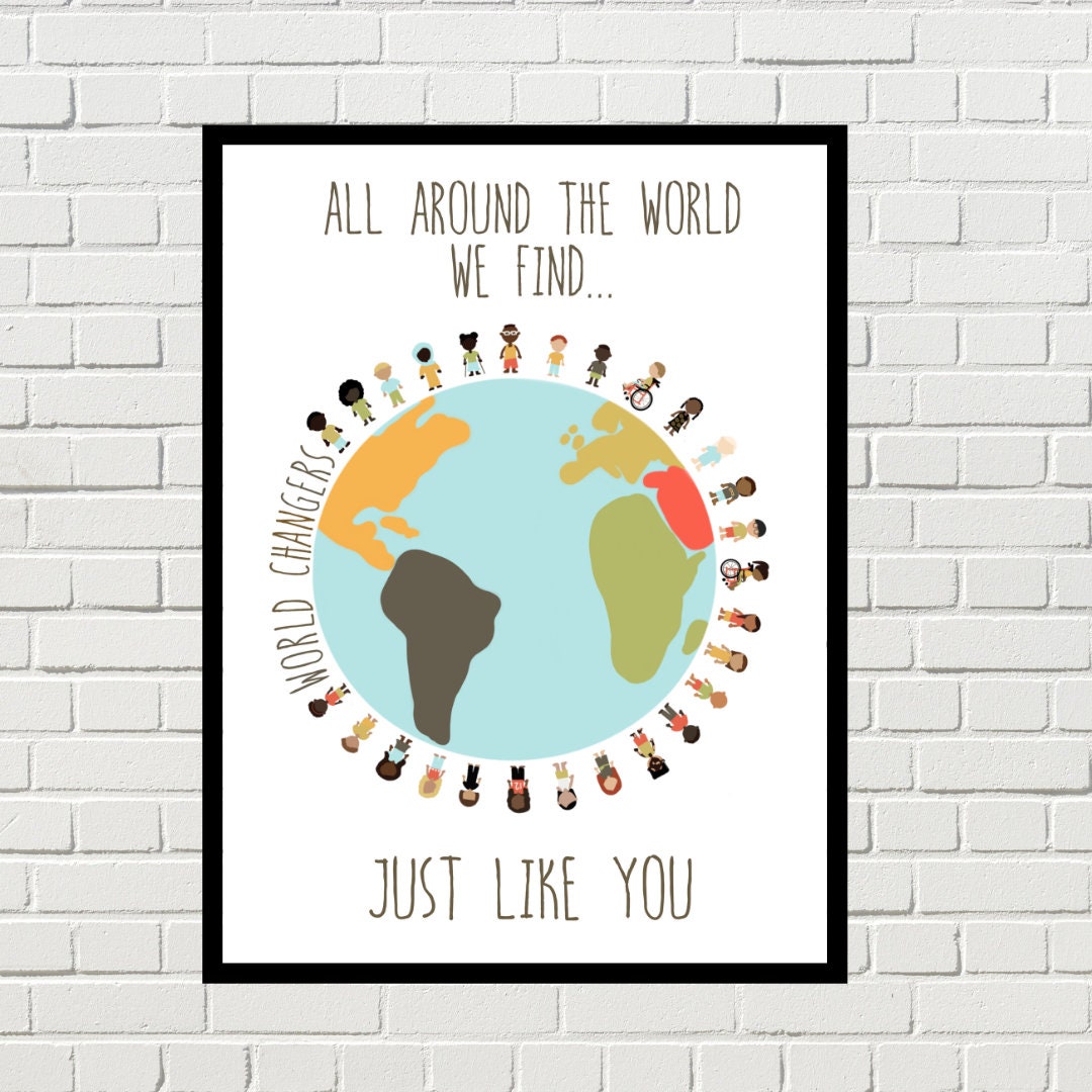 World Changers - Diverse and Inclusive Poster for Classrooms, Playrooms ...
