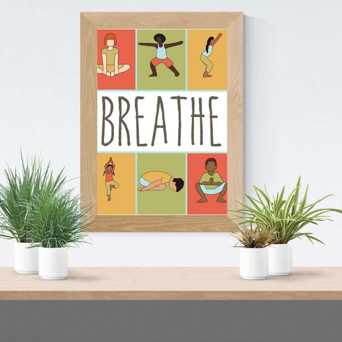 Breathe 16x20 Poster for Children's Meditation and Yoga - Etsy