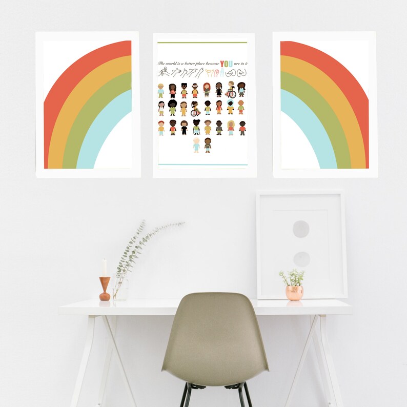 The Most Diverse Rainbow-themed Posters You Will Find for You - Etsy