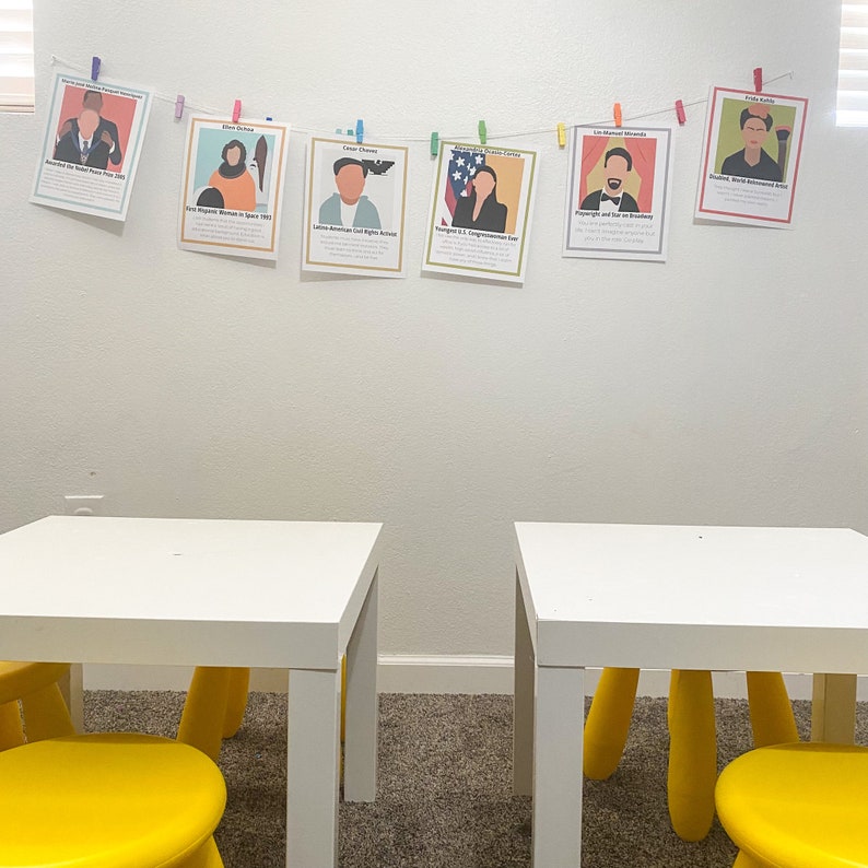 Hispanic/latin Heritage Month Classroom Posters and Matching - Etsy