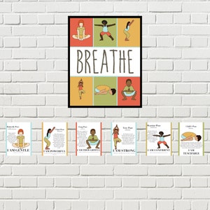 Breathe 16x20 Poster for Children's Meditation and Yoga - Etsy