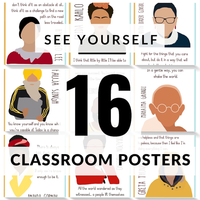 Diverse and Inclusive People Quotes for Classrooms and Kids Rooms - Etsy