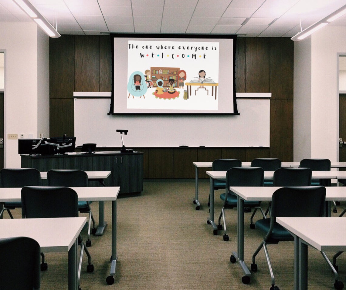 Friends Theme Diverse Classroom Library Poster "the One Where Everyone ...