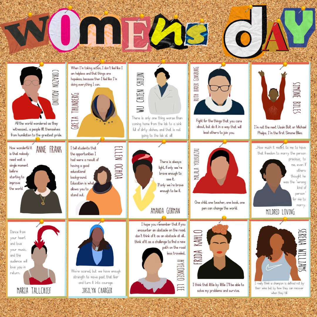 17 Influential Women Posters, Printable Immediate Download, Women ...
