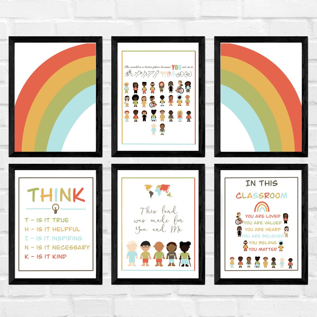 The Most Diverse Rainbow-themed Posters You Will Find for You Classroom ...