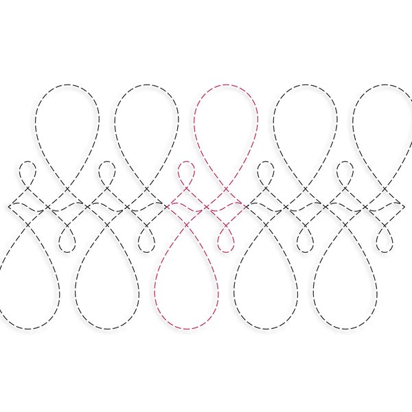 Wave Quilt Pantograph - Etsy