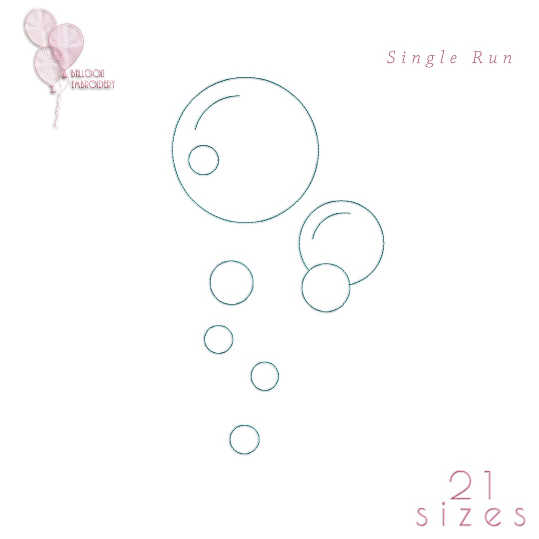 Bubbles Quilt Block Digital Machine Embroidery Files - Etsy