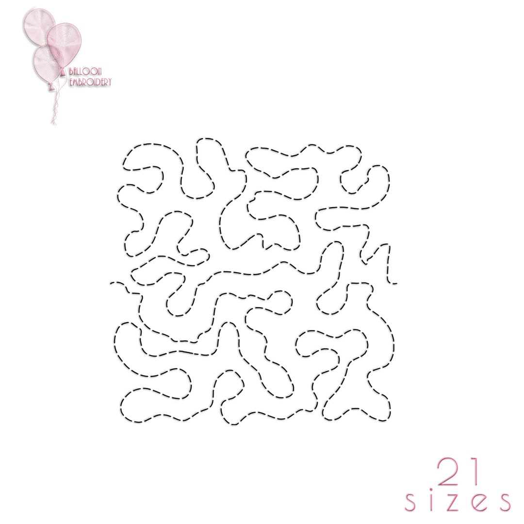 Stipple Single Run Edge to Edge Continuous Quilt Block Machine ...