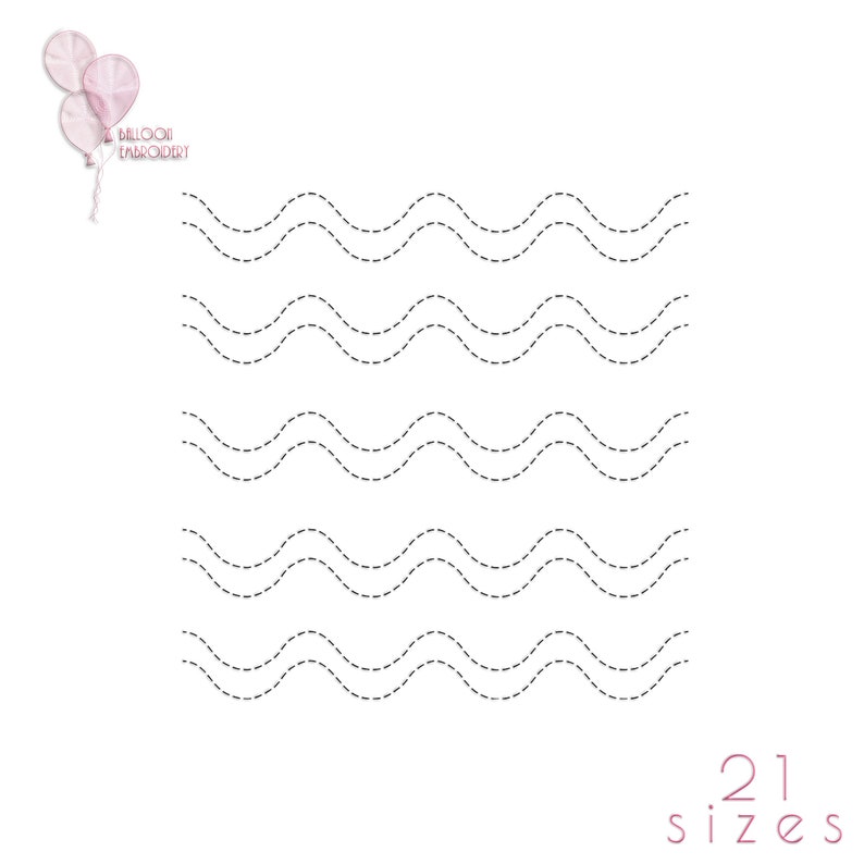 Double Wave Quilt Block Machine Embroidery Design File - Etsy