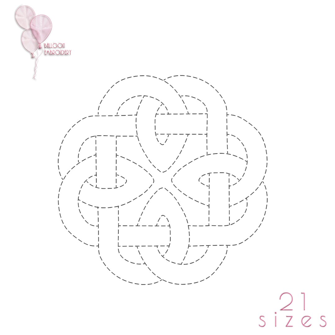 Celtic Symbol Quilt Block Machine Embroidery Design File - Etsy