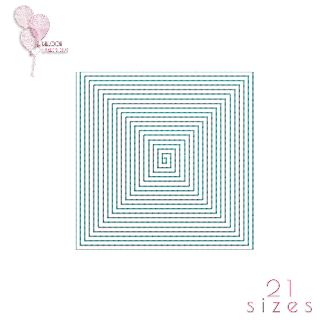 Ripple Quilt Block Embroidery Design. - Etsy