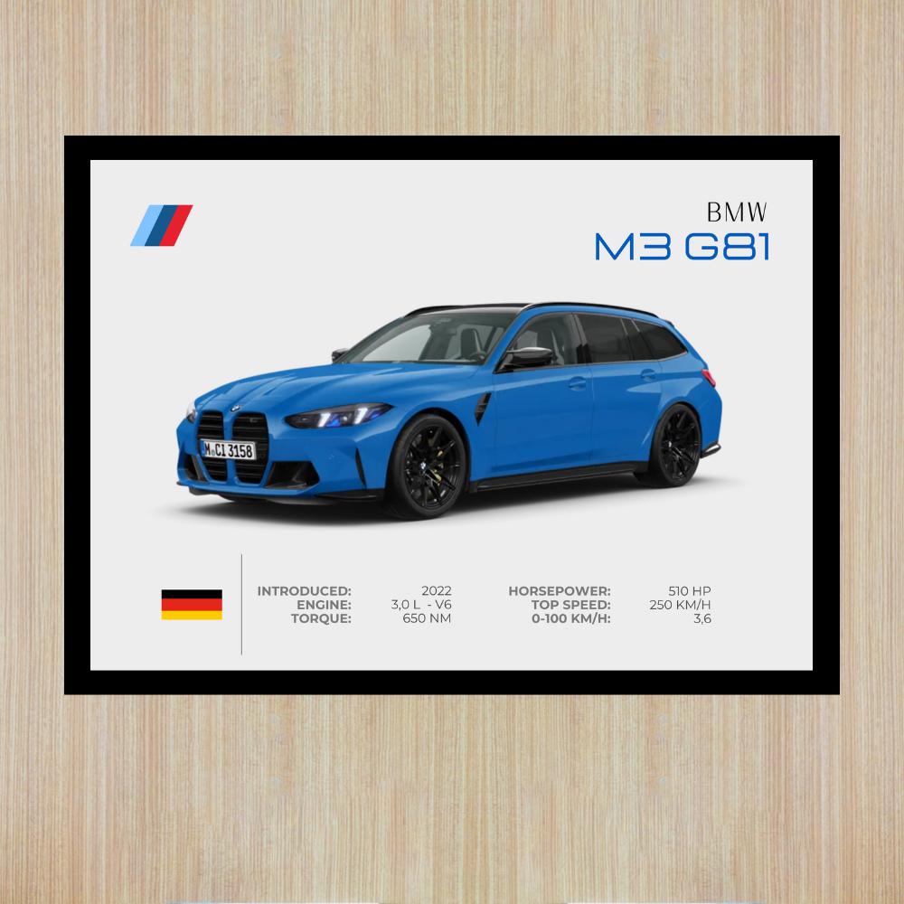 BMW M3 Touring Poster | Digital Download | Printable Car Poster ...
