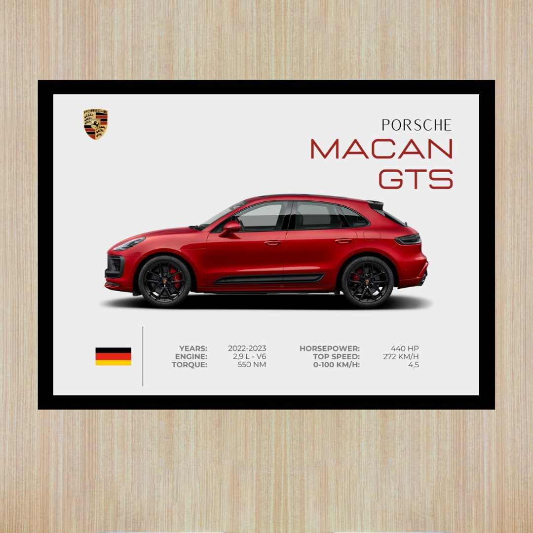 Porsche Macan GTS Poster Digital Download Printable Car Poster Supercar ...