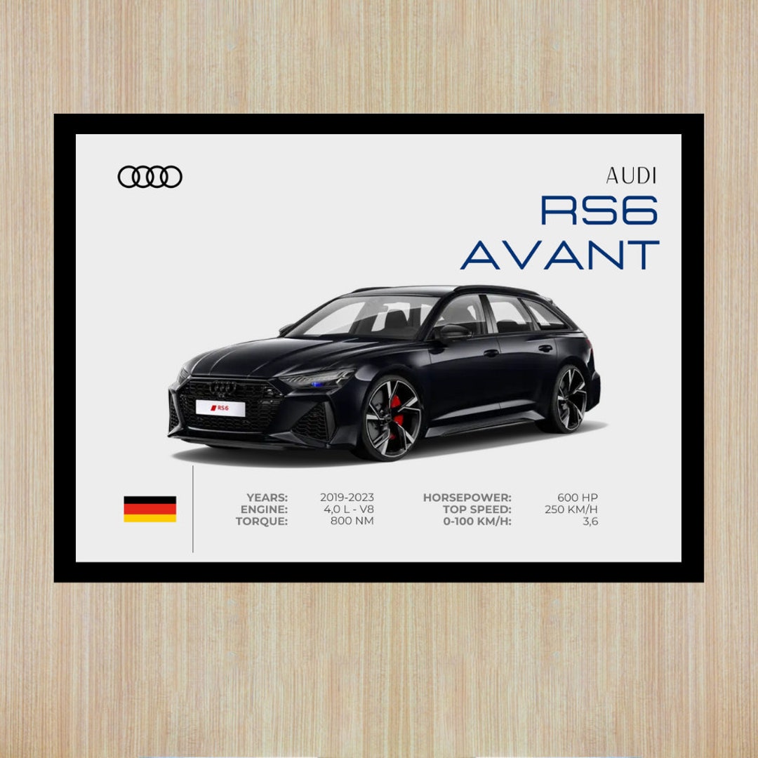 Audi RS6 Avant C8 Poster Digital Download Printable Car - Etsy