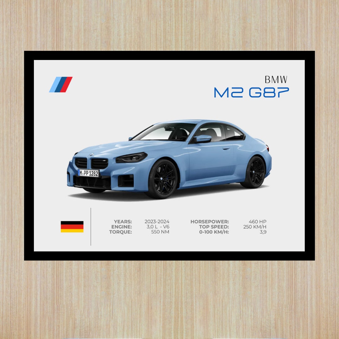 BMW M2 G87 Poster | Digital Download | Printable Car Poster | Supercar Poster | BMW Poster | A4 ...