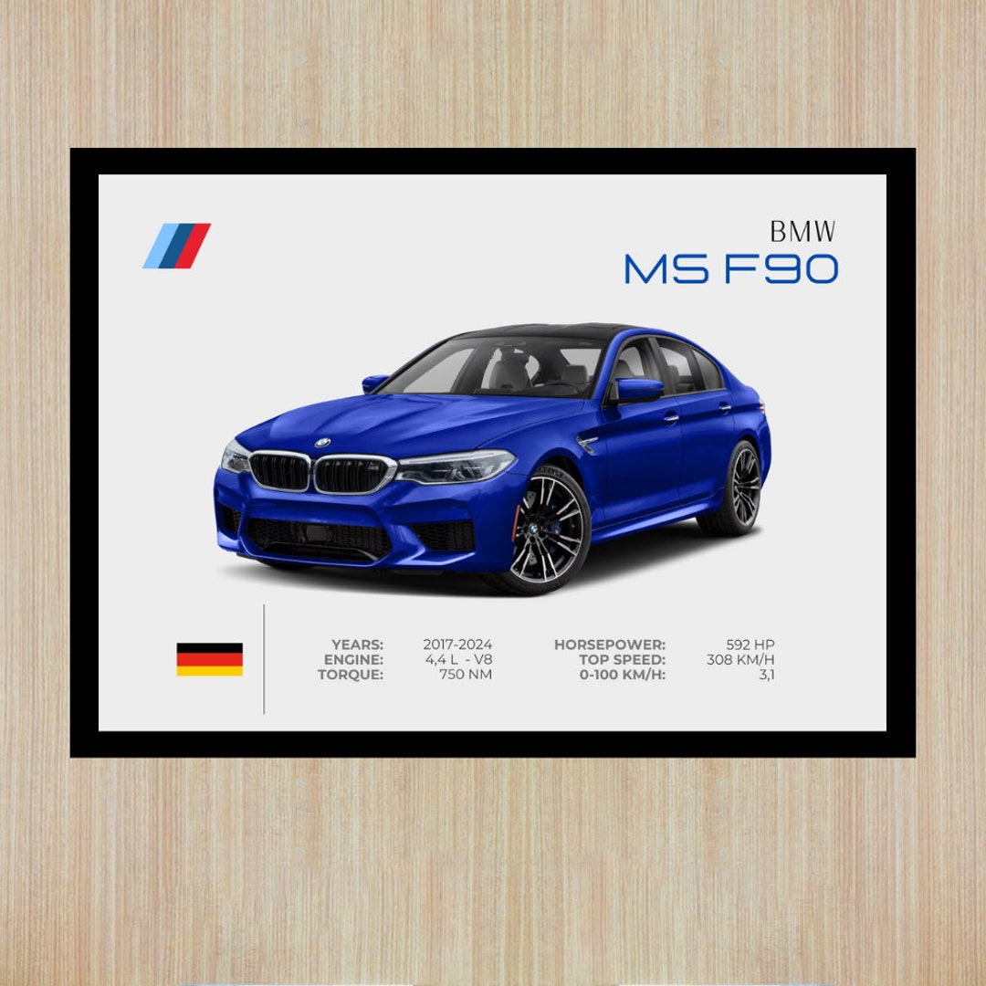 BMW M5 F90 Poster | Digital Download | Printable Car Poster | Supercar ...