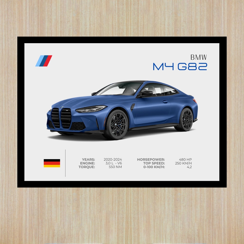 BMW M4 Competition Poster | Digital Download | Printable Car Poster ...