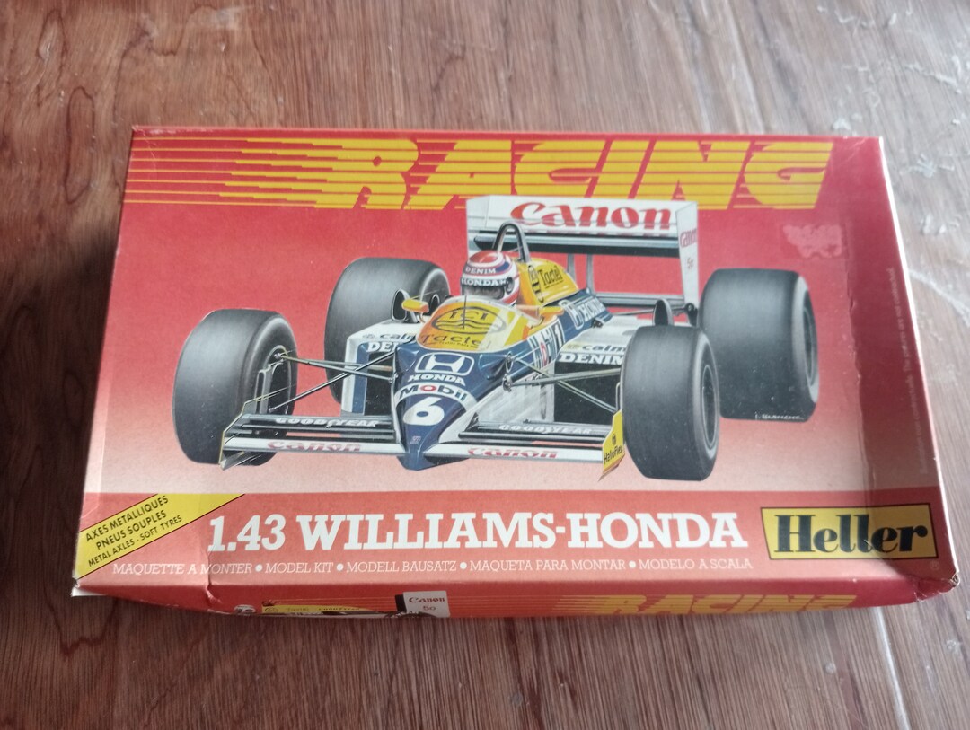 Vintage Williams F1 Model Kit - Heller Model Kit - 1987 Williams-honda ...