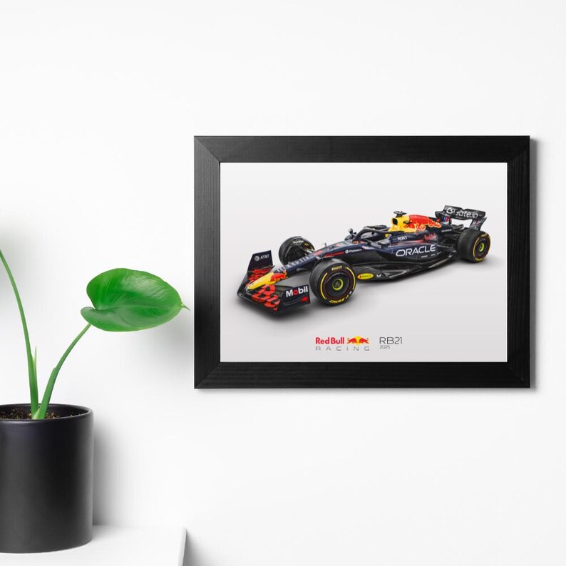 2025 Red Bull RB21 F1 Poster | Digital Download | Printable F1 Car ...