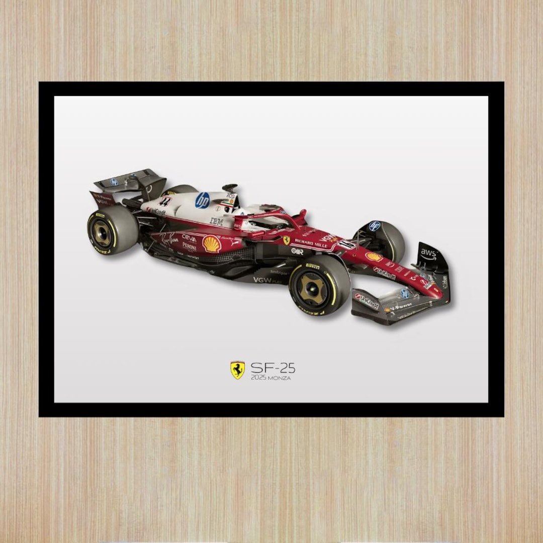 2025 Ferrari SF-25 F1 Monza Poster | Digital Download | Printable F1 ...