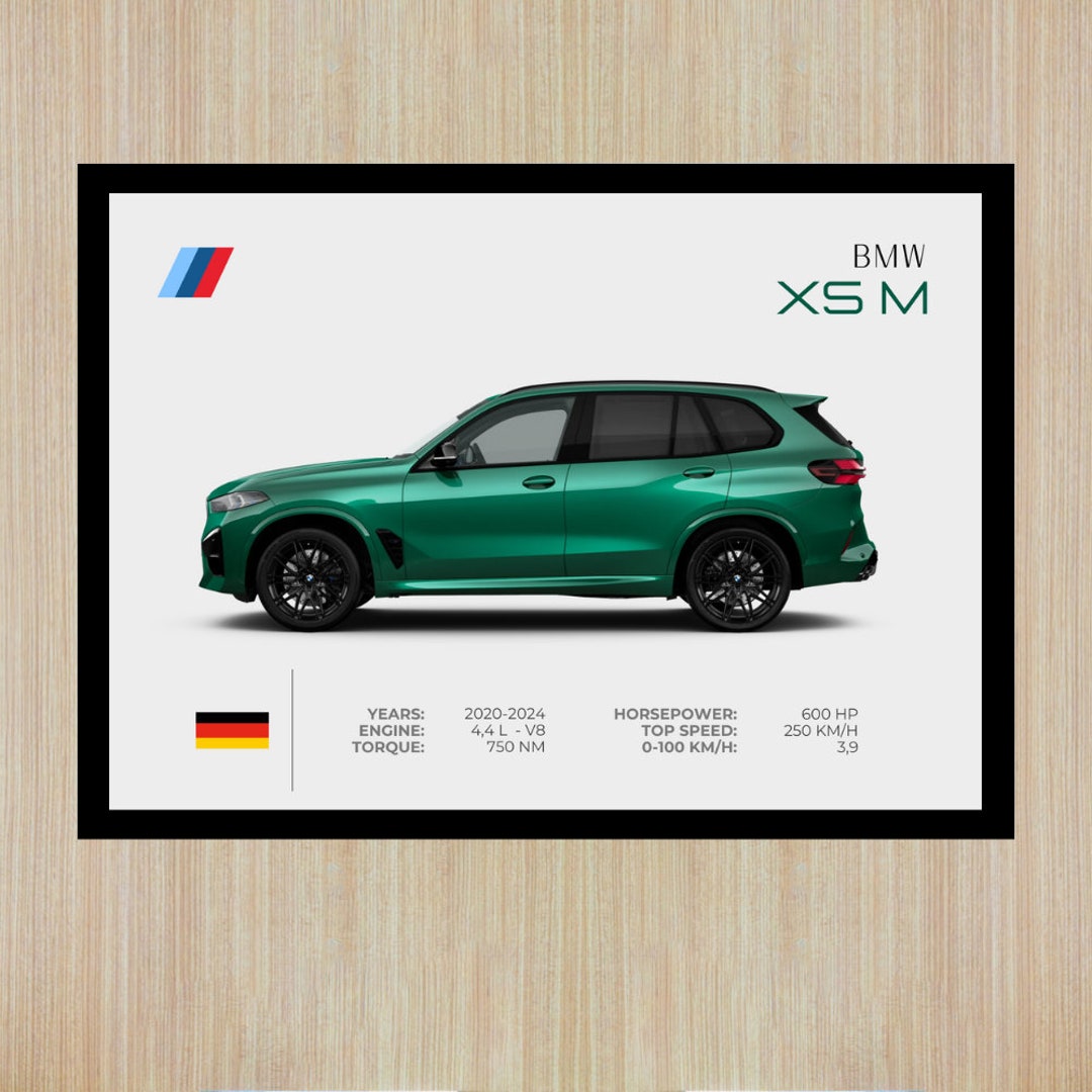 BMW X5M Competition Poster | Digital Download | Printable Car Poster ...