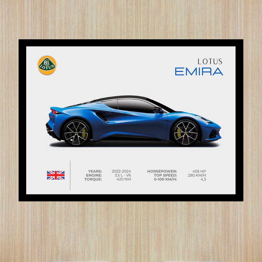 Lotus Emira Poster | Digital Download | Printable Car Poster | Supercar ...