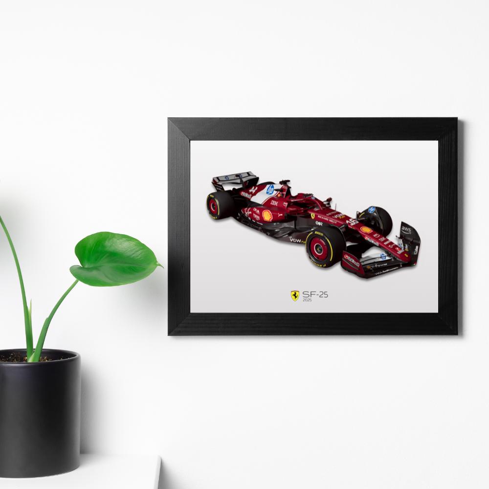 2025 Ferrari F1 SF-25 F1 Poster | Digital Download | Printable F1 Car ...
