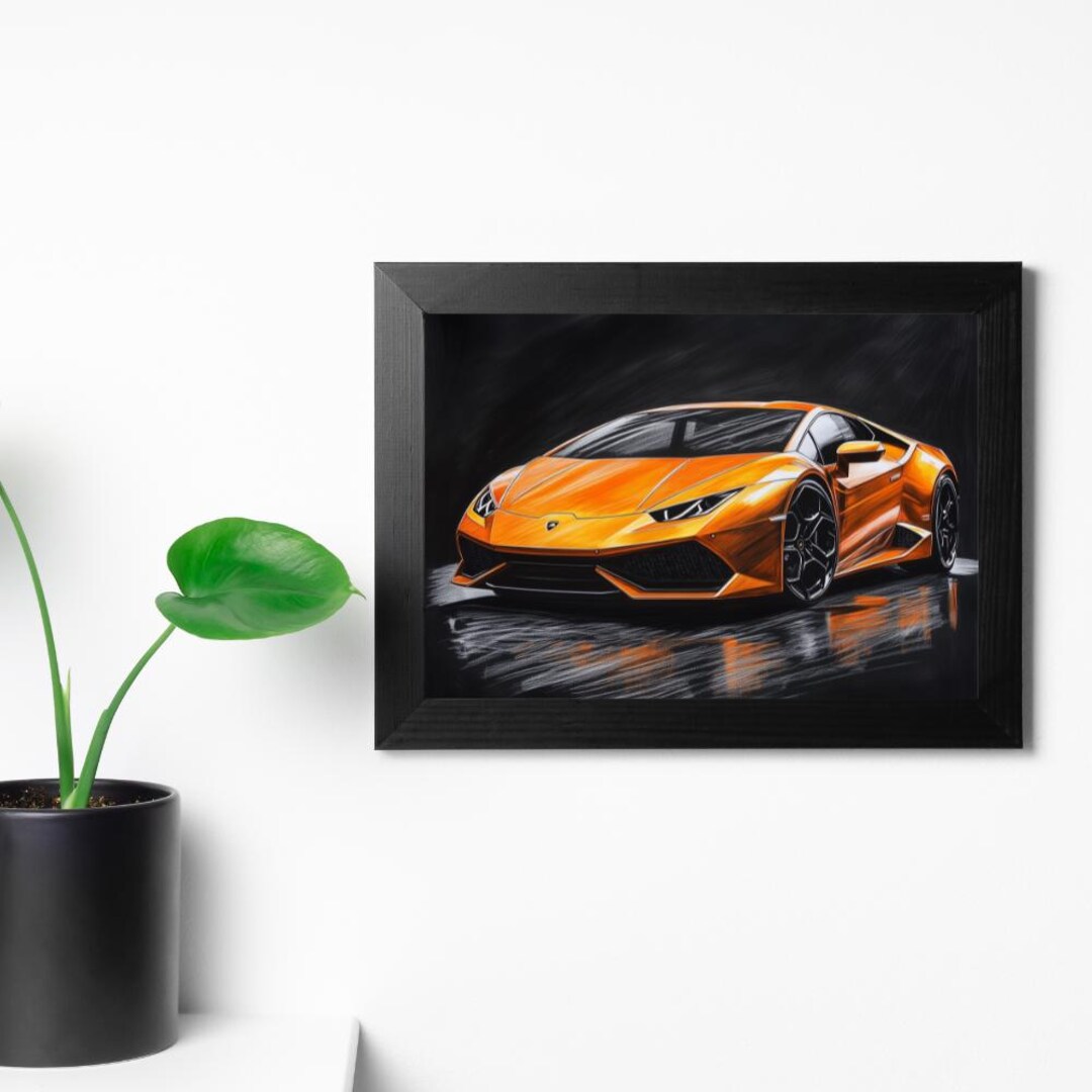 Lamborghini Huracan Poster | A4 Poster | A4 Car Poster | Supercar ...