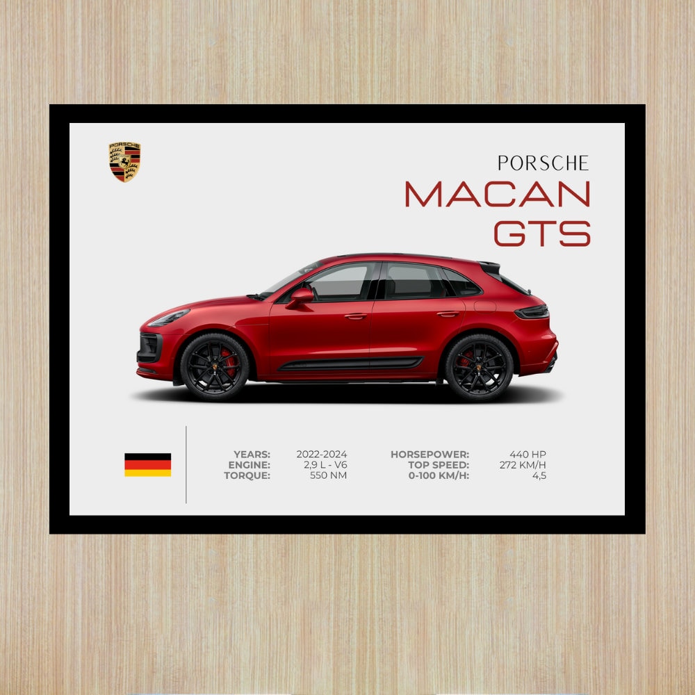 Porsche Macan GTS Poster | Digital Download | Printable Car Poster ...