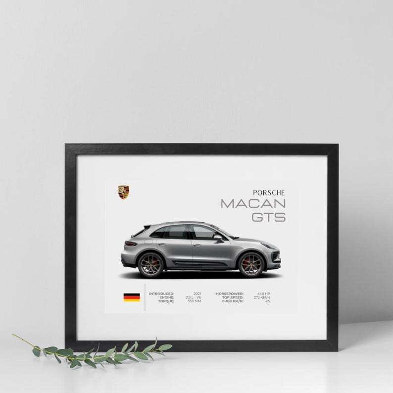 Porsche Macan GTS Poster | Digital Download | Printable Car Poster ...