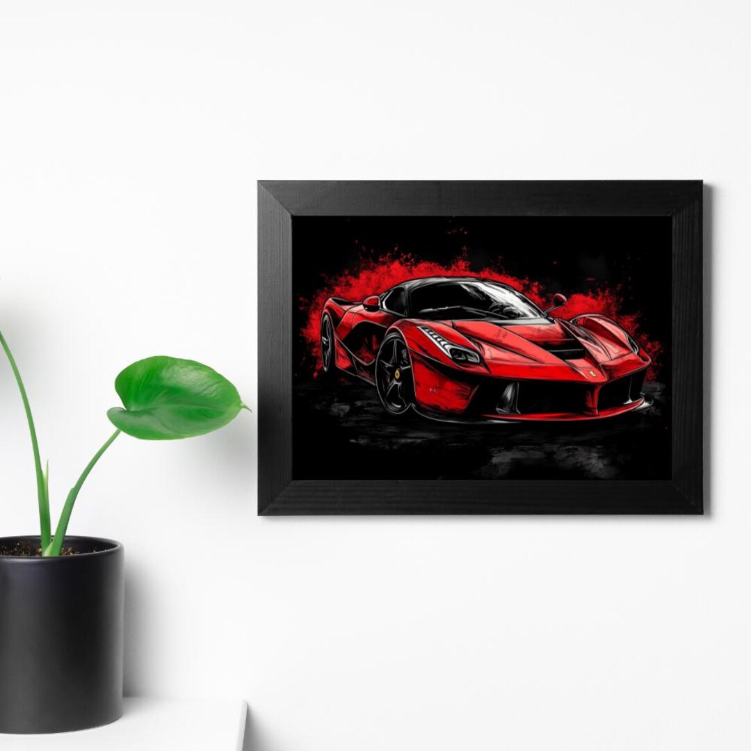 Ferrari Laferrari Poster | A4 Poster | A4 Supercar Poster | Supercar ...