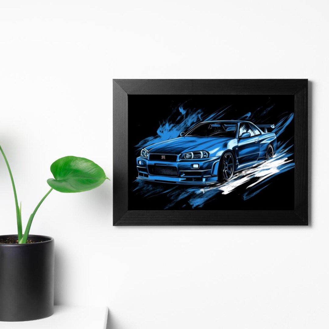 Nissan Skyline GT-R Poster | A4 Poster | Physical A4 Car Poster ...