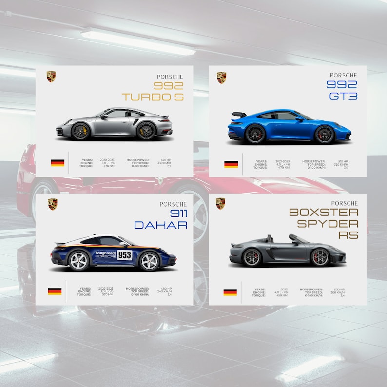 Porsche 911 Turbo S Poster | Digital Download | Printable Car Poster ...