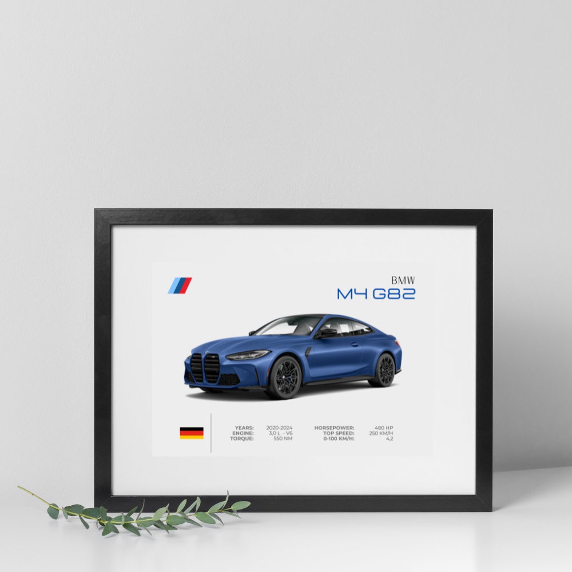 BMW M4 Competition Poster | Digital Download | Printable Car Poster ...