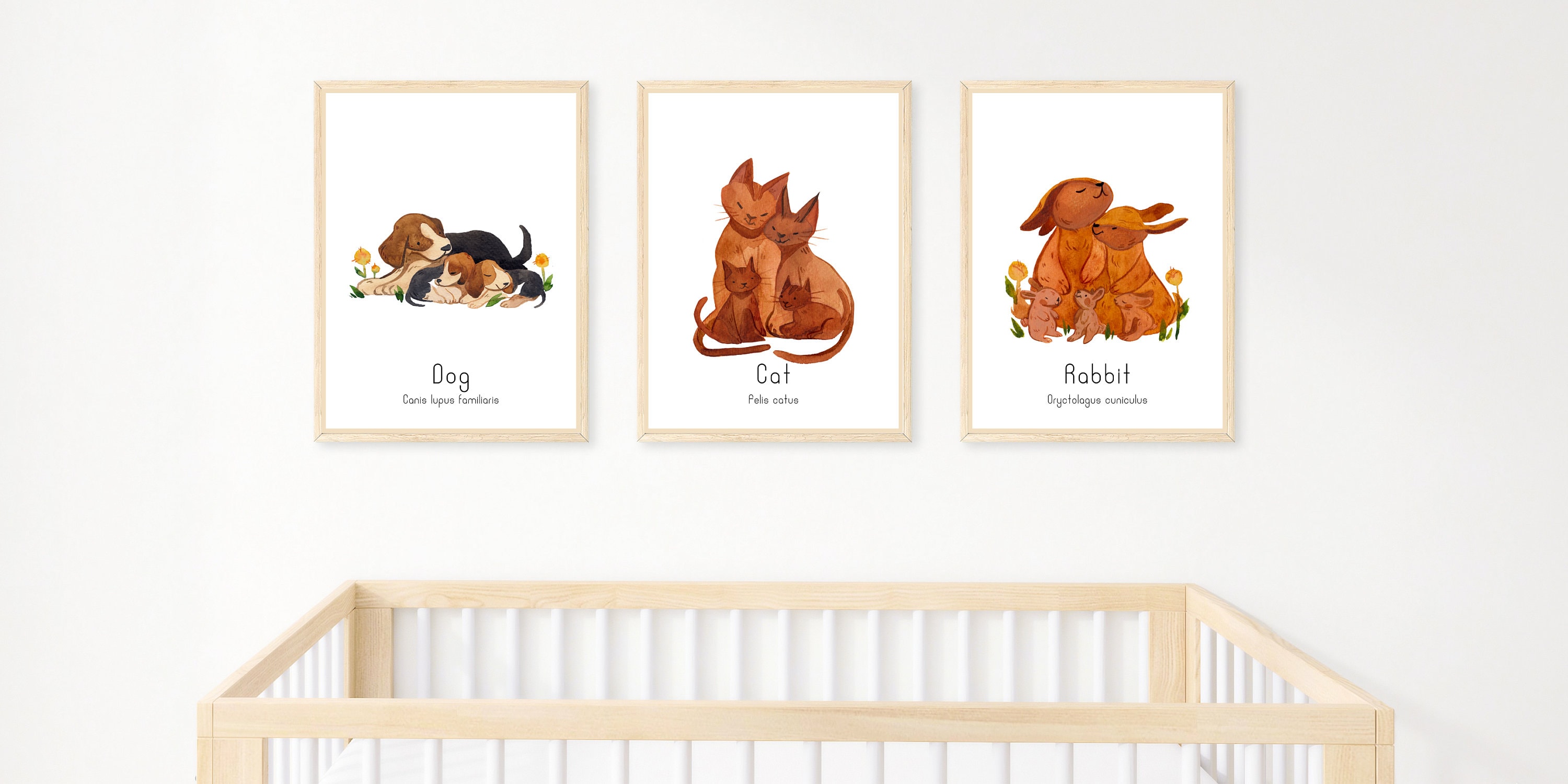 Children's Room Poster Set 3 Posters Animals Kids - Etsy
