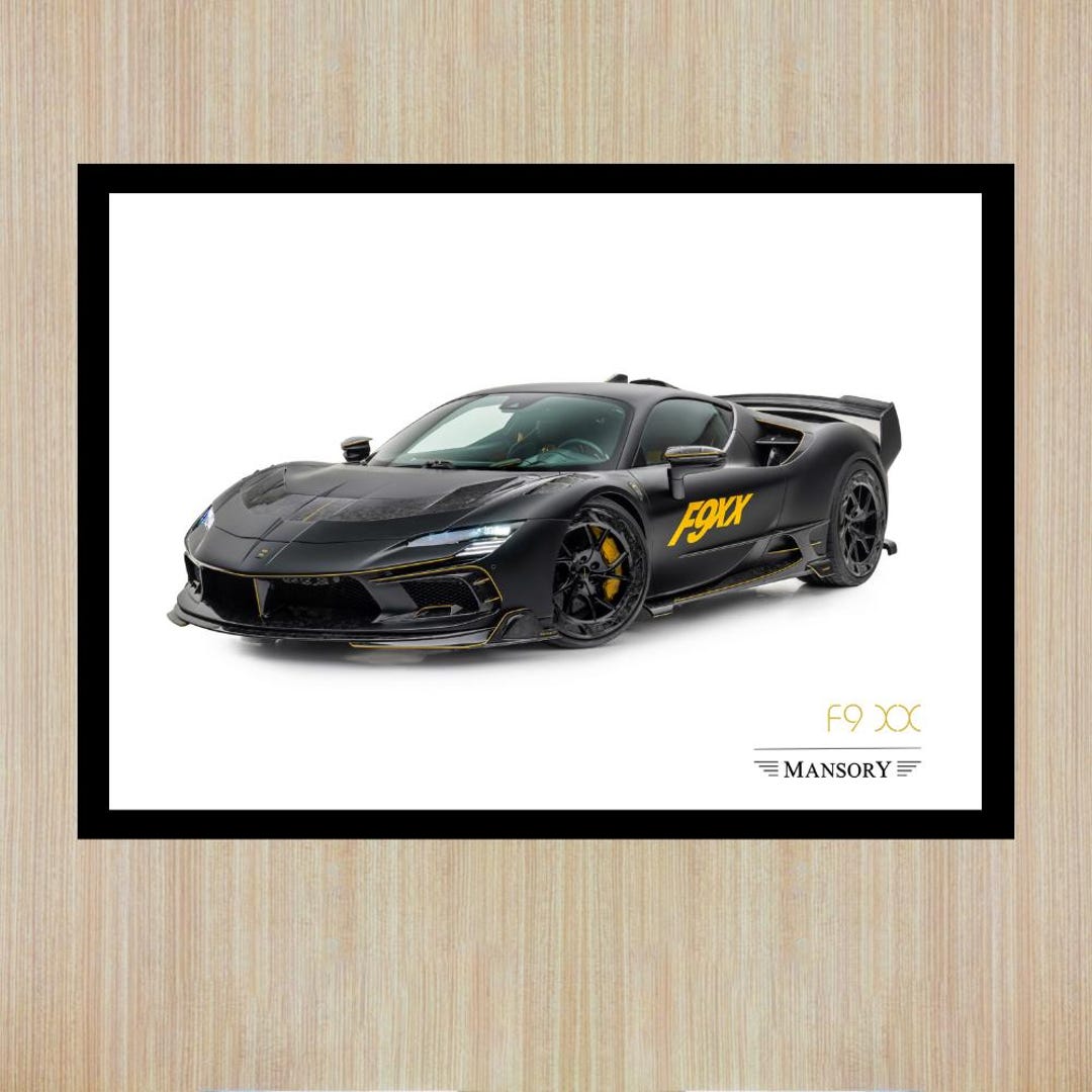 Mansory Ferrari F9XX Poster | Digital Download | Printable Car Poster ...