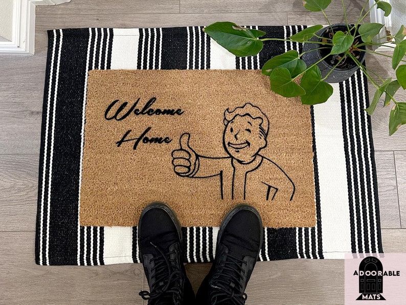 Fallout Boy Vault-tec | Nuka Cola Wasteland Doormat | Welcome Home ...