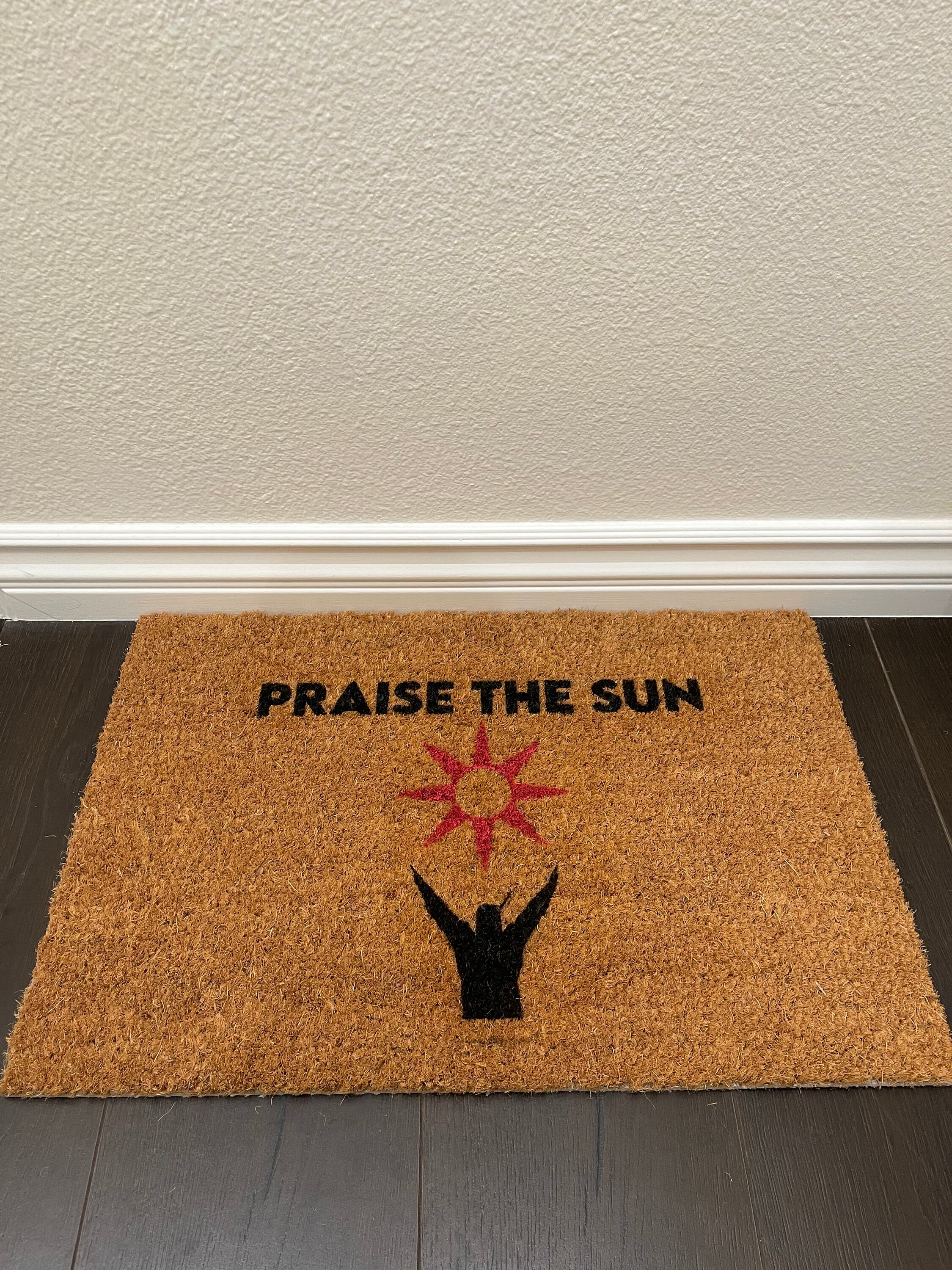 Praise the Sun Door Mat Gamers Door Mat Dark Souls Door Mat - Etsy