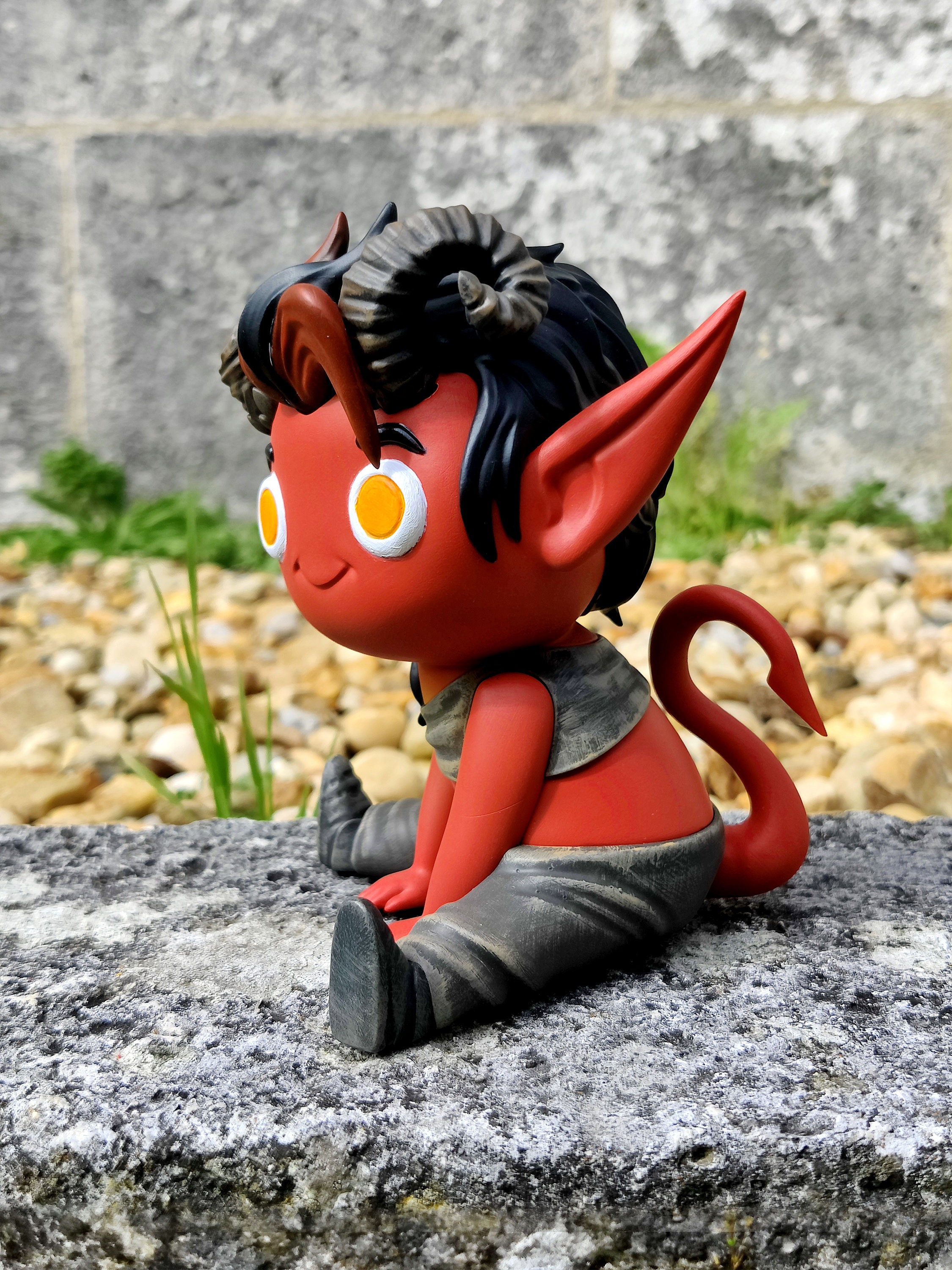 Resin Printed Karlach Figure - Painted - Etsy